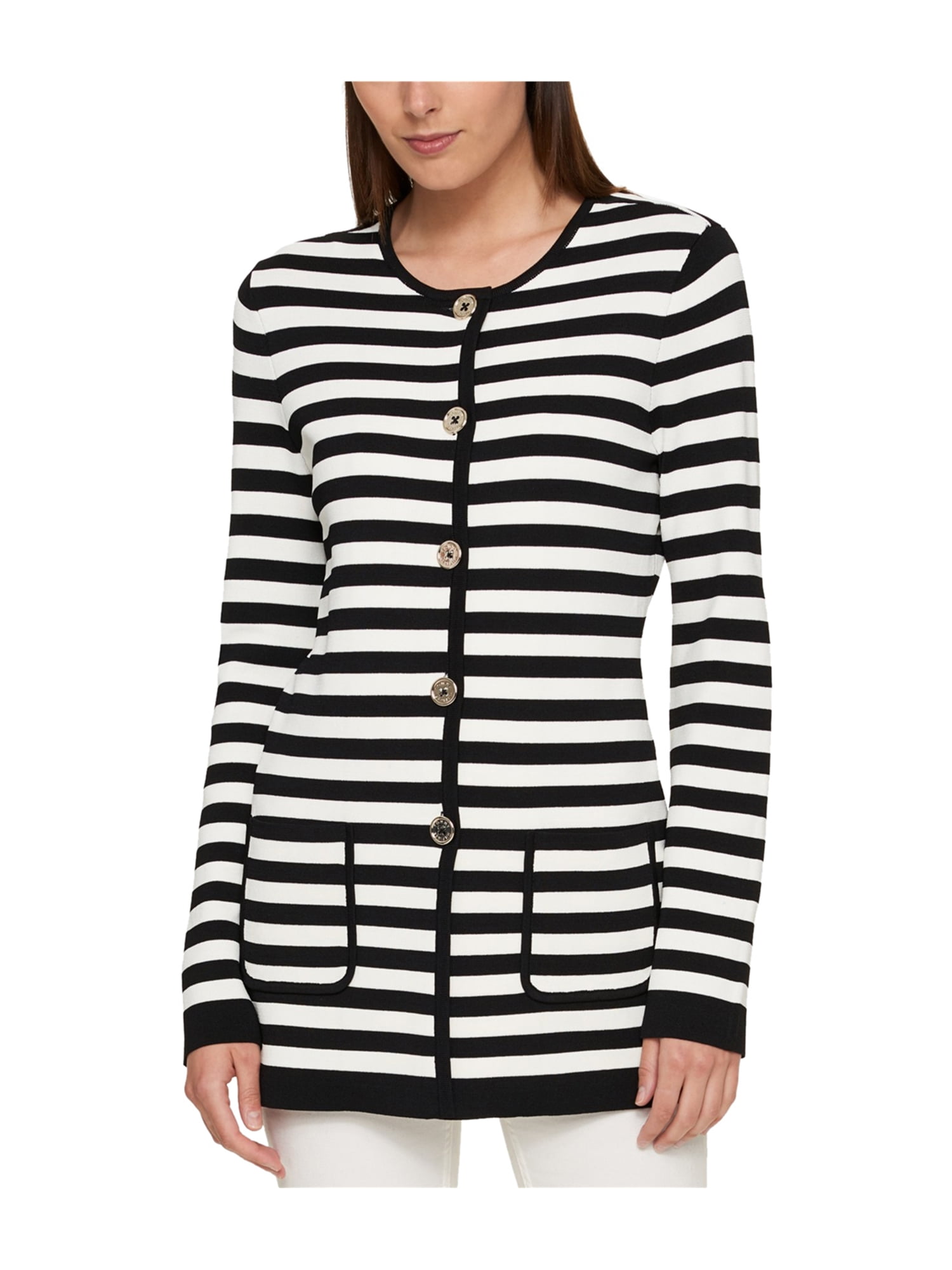 Tommy Hilfiger Womens Striped Cardigan Sweater Bli Xs Walmart Canada