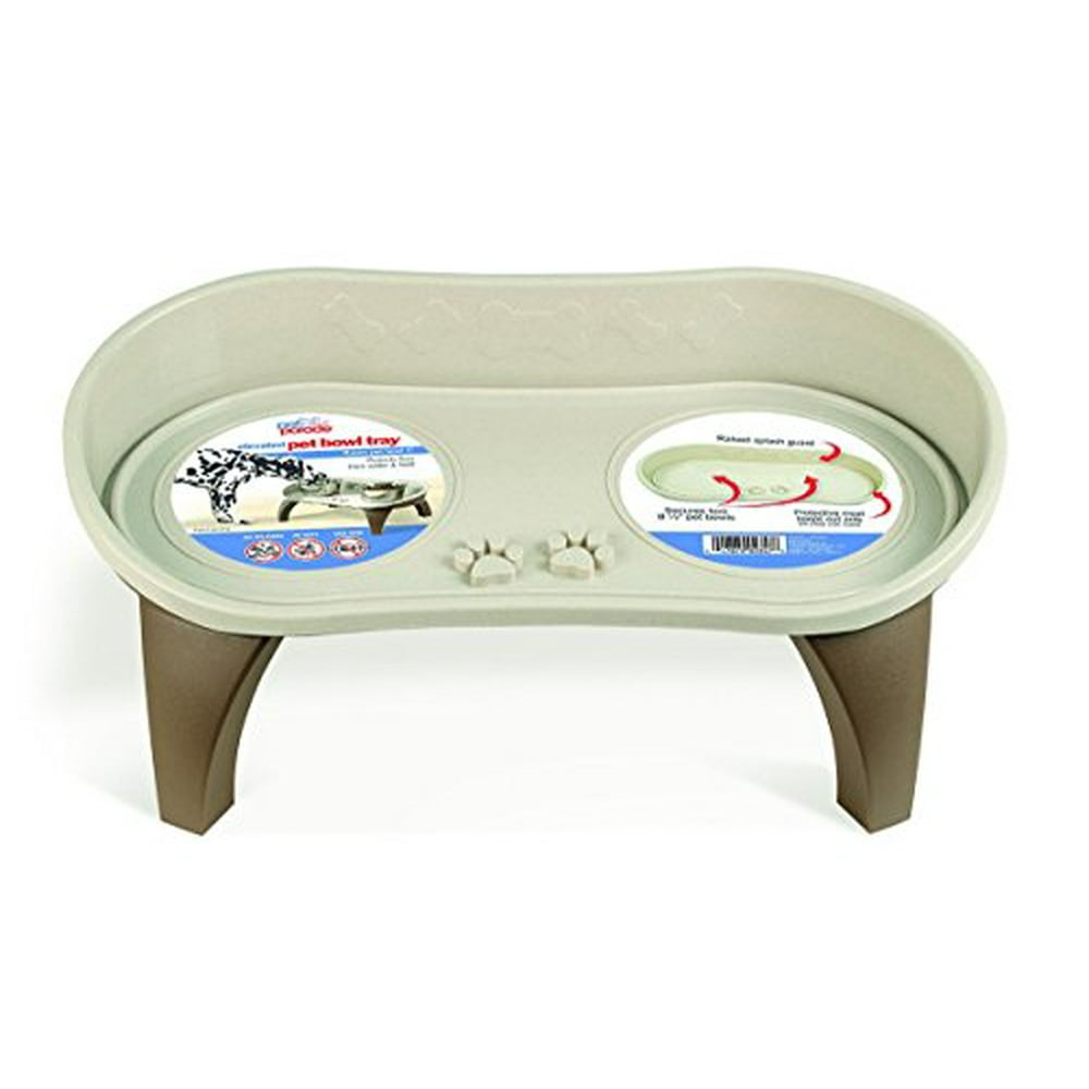 Pet Parade ELEVATED PET BOWL TRAY Beige - Walmart.com - Walmart.com