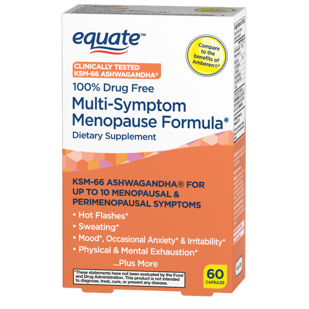 Equate Multi-Symptom Menopause Formula Supplement, 60 Count - Walmart.com