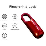 Smart Fingerprint Padlock Biometric Black for Luggage Suitcase Locker ...