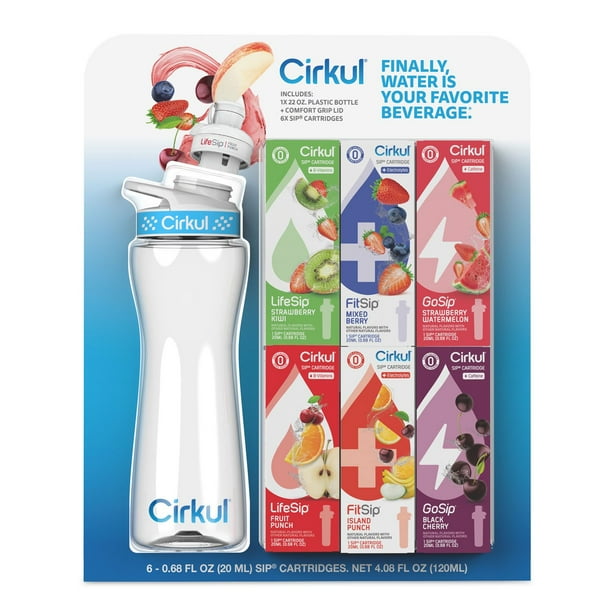 Water Bottles Cirkul 22oz Stainless Steel Water Bottle Starter Kit - 4 ...