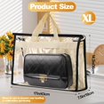5 Pack Dust Bags for Handbags,Purse Dust Bags with Zipper and Handle ...