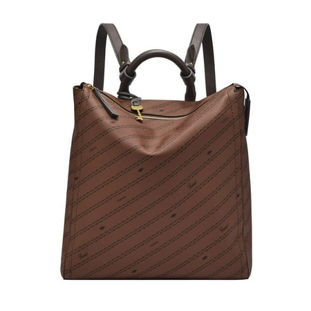 Fossil Parker Large Backpack, Black/Brown Signature Print | Walmart Canada