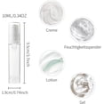 6 Pack 0.34 oz Plastic Empty Airless Pump Bottles Travel Size ...