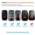for Toyota Key fob Cover Soft Key Shell Case for 2025 Camry 2019-2025 ...