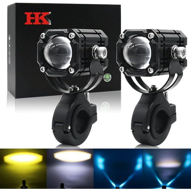 VEEKI 2 Pack 30W LED Spot Pod Race Lights Off Road Motorcycle Dirt Bike ...
