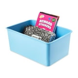 Pen+Gear Plastic Cubby Bin, Small Desktop Organizer, Sky Blue, 1-Pack ...