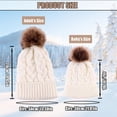 2 count Parent- Hat, Mother & Daughter/Son Winter Warm Knit Hat Family ...