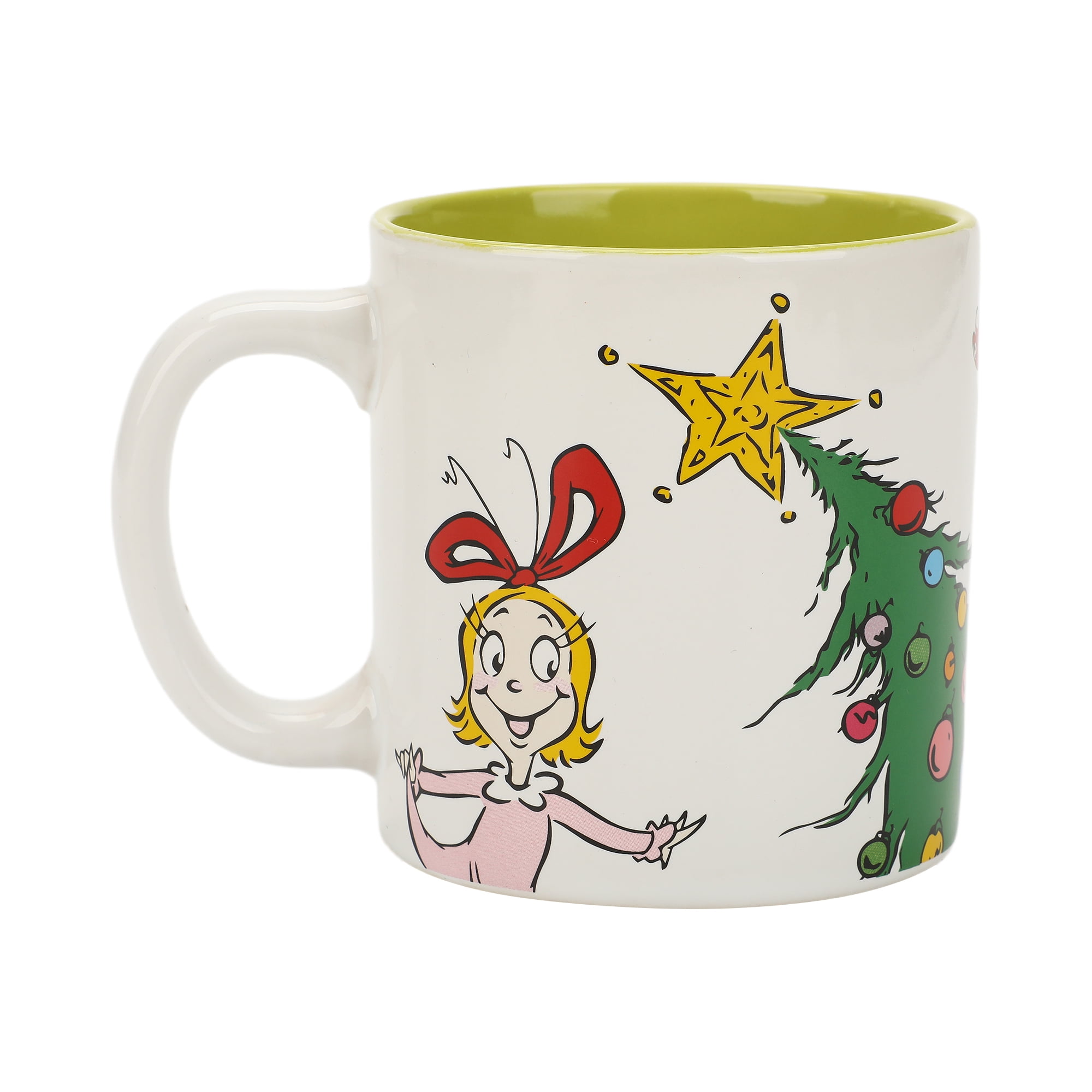 Click here for Bioworld Grinch 16 Oz. Ceramic Mug With Wrap-Aroun... prices