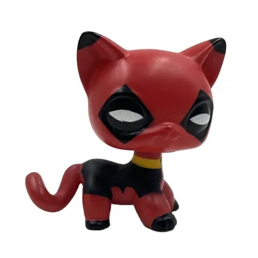 Pink White Sparkle Glitter Short Hair Cat Littlest Pet Shop LPS 2291 ...