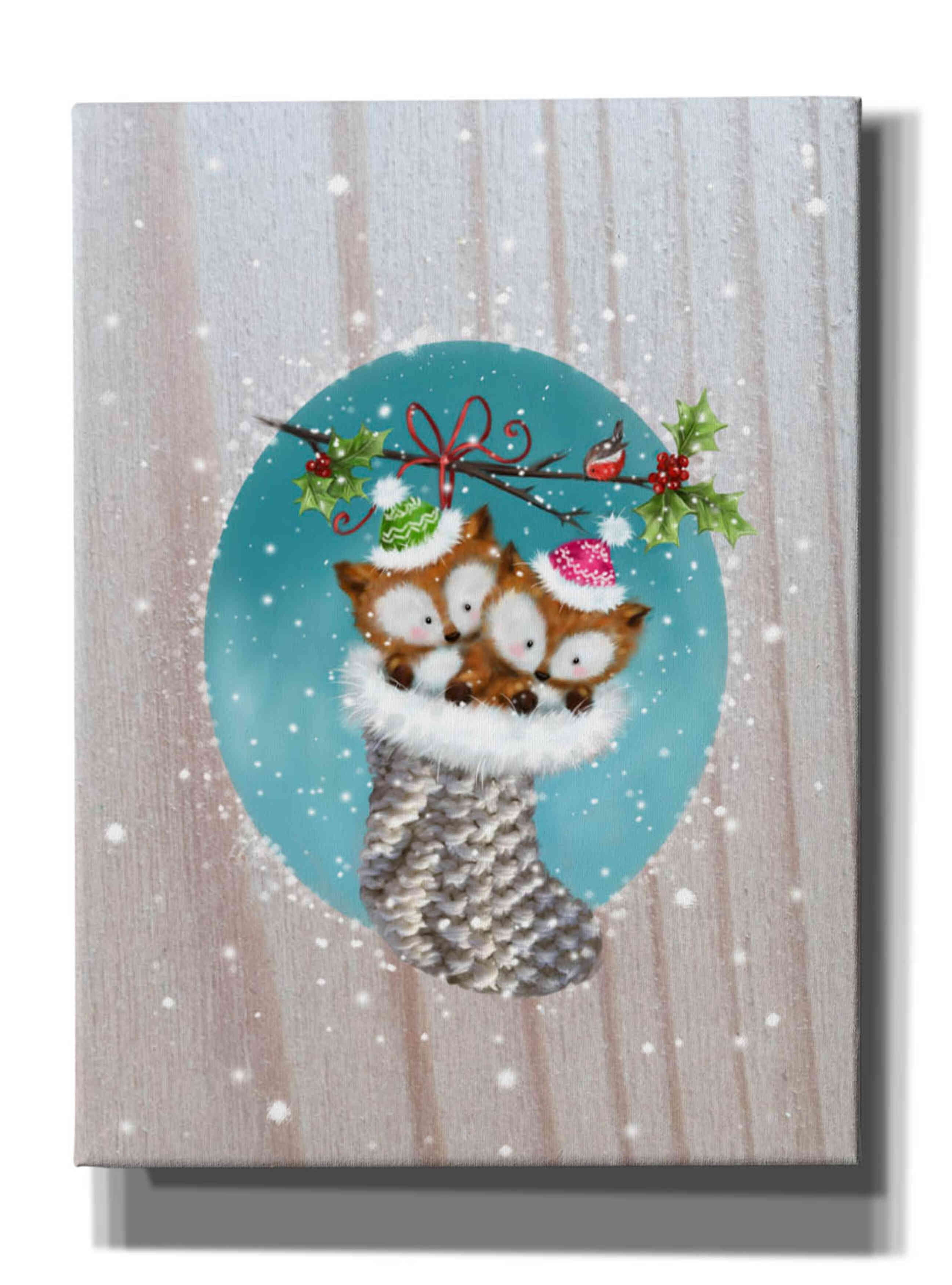 Epic Graffiti 'Two Fox 2' by Makiko, Canvas Wall Art, 40"x54" - Walmart.com