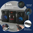 Free Shipping! Onn+ 100W CD Stereo System with Bluetooth Wireless, USB Charging, FM Radio, LED ...