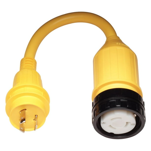 Marinco 111A - 50A 125V Male to 30A 125V Female Pigtail Adapter ...