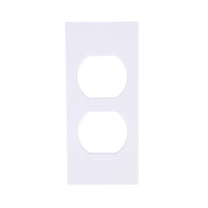 Hubbell HBLST302WA White Duplex Snap-In Plate Cover for Recessed Wall ...