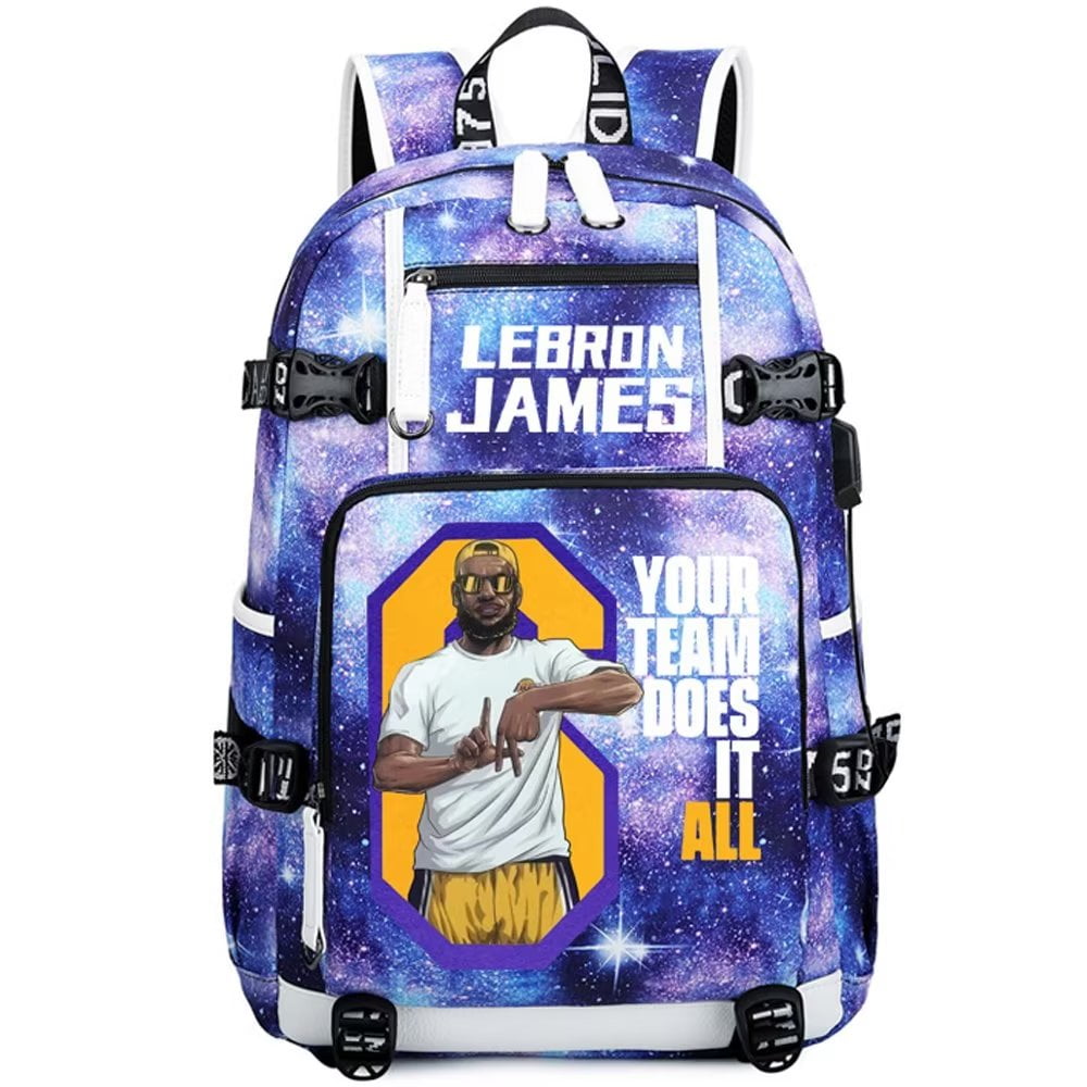 Basketball Player L-James Multifunction Backpack Travel Taptop Daypack ...