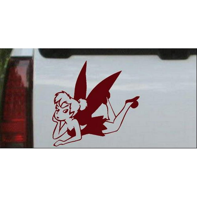 Tinkerbell Laying Car or Truck Window Decal Sticker - Walmart.com