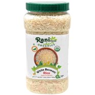 Rani Silver White Basmati Rice Extra Long Aged 10-Pound Bag, 160oz ...