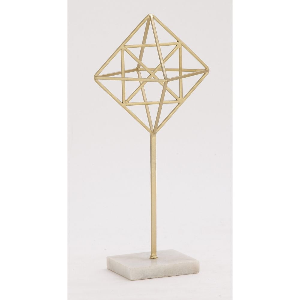 Innovative Metal Marble Gold Sculpture - Walmart.com