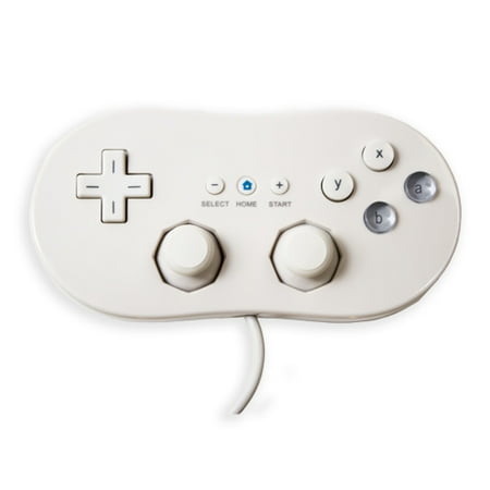 Classic controller for Wii and WiiU - White - Walmart.com