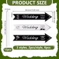 PP Plastic Wedding Arrow Sign with Stake For Reception Outdoor Parking ...