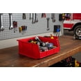 11" x 11" x 5" Stackable & Hangable Storage Bin (3 Pack), Red - Walmart.com