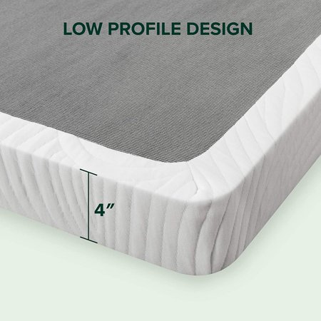 CB 4 Inch Low Profile BiFold Box Spring / Folding Mattress Foundation ...