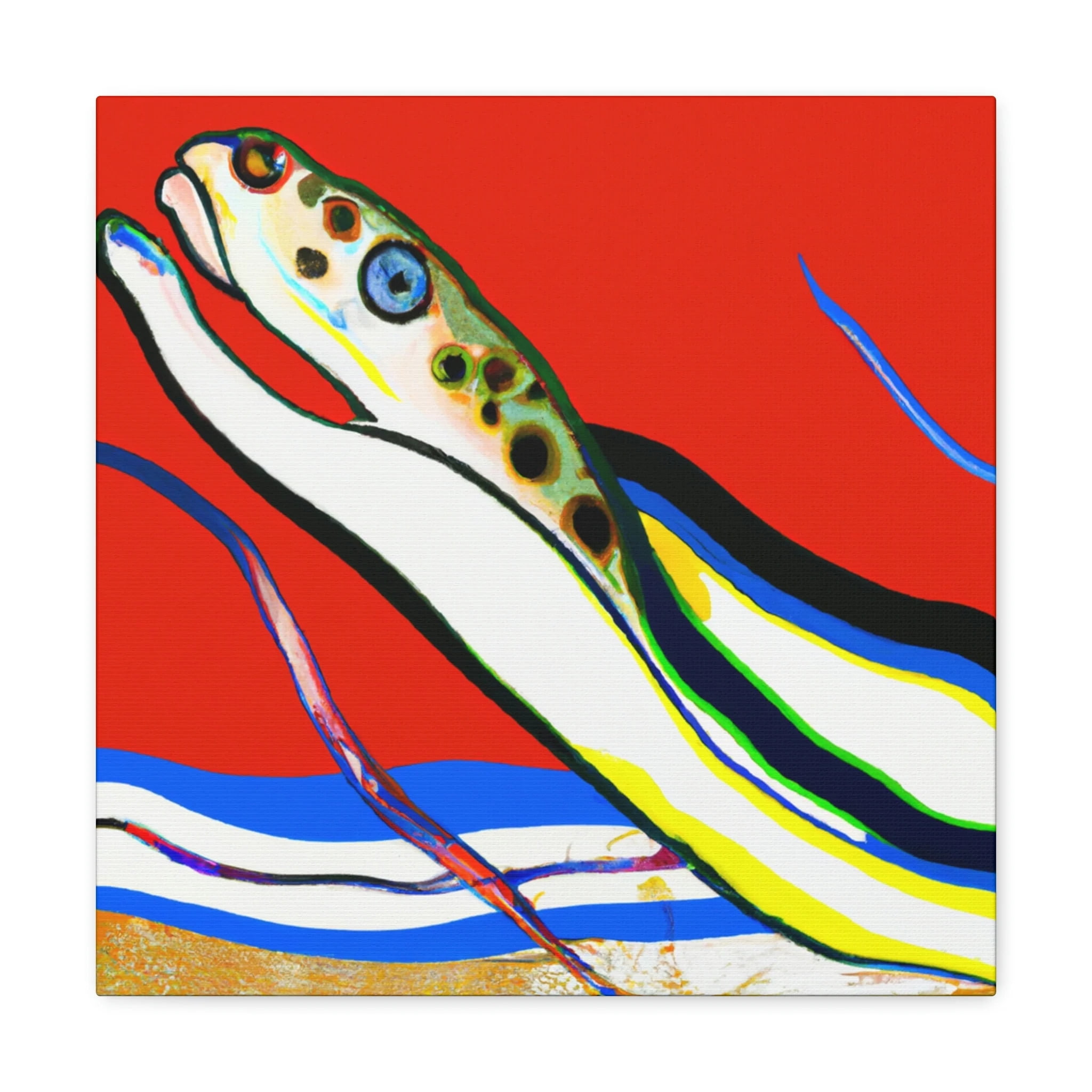 Electric Eel Pop Art - Canvas - Walmart.com
