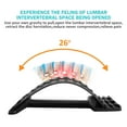 Lumbar Massager Back Stretcher Lumbar Correction Pad Back Support ...