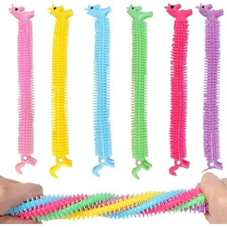 6 Pack Sensory Toys Unicorn Stretchy String for Stress Relief,Strings ...