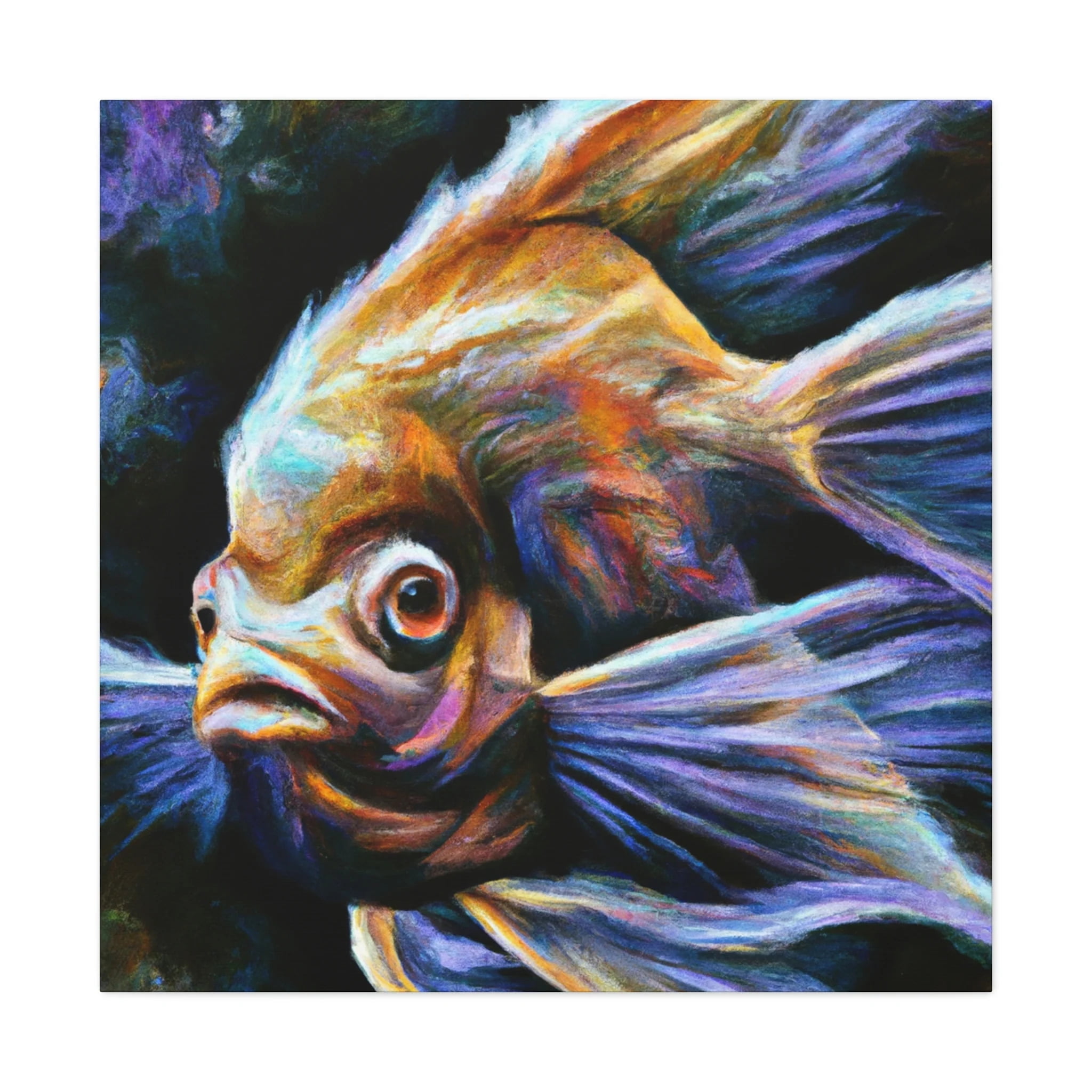 Angelfish in Rococo. - Canvas - Walmart.com