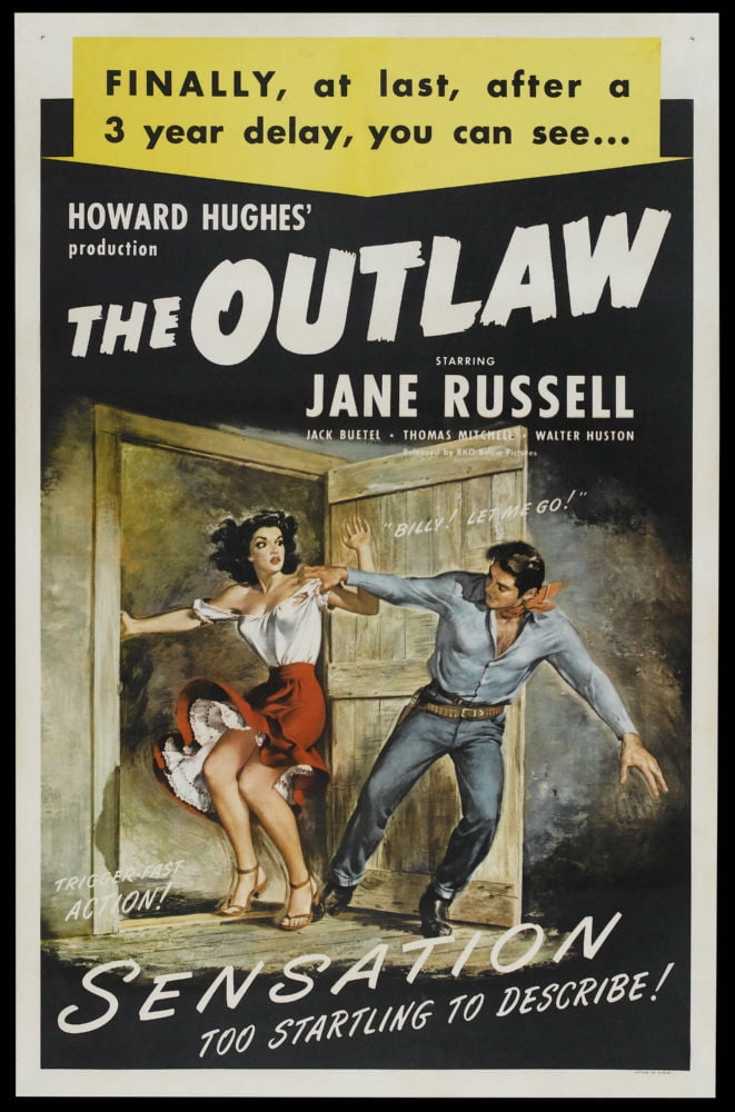 Outlaw Movie Poster 16x24 Poster Medium Art Poster 16x24 Unframed, Age ...