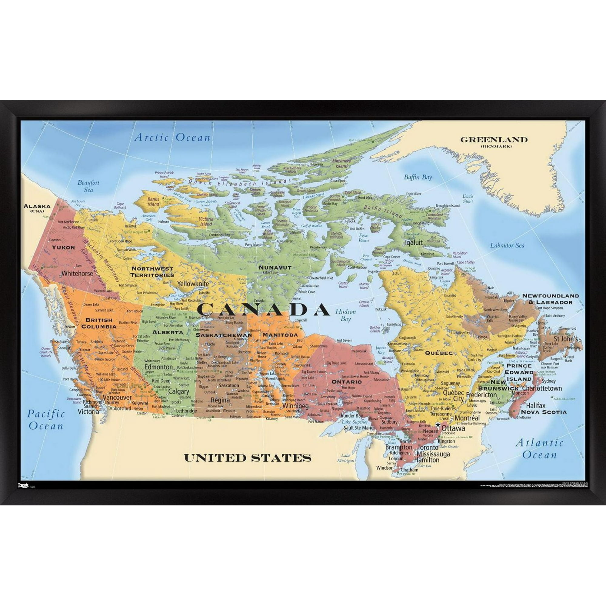 Click here for Trends International Map - Canada Wall Poster  22.... prices