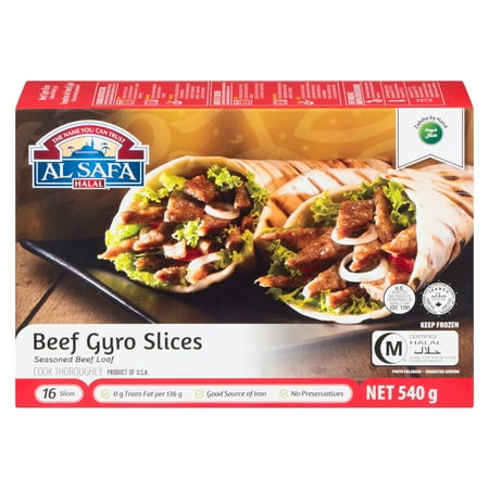 Al Safa Halal Uncooked Beef Gyro Slices, 540 g - Walmart.ca