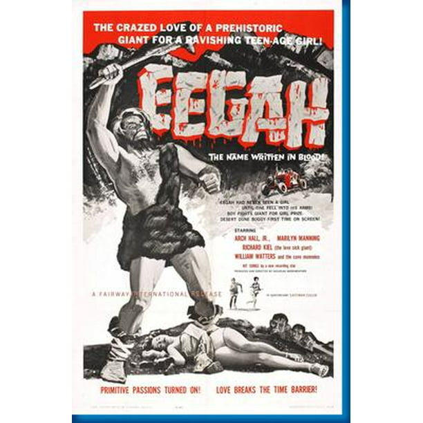 Eegah Movie Poster Art Decor Art Poster 24x36 Unframed, Age: Adults ...
