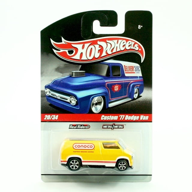 Hot Wheels Delivery: Slick Rides YELLOW Custom '77 Dodge Van 'Conoco ...