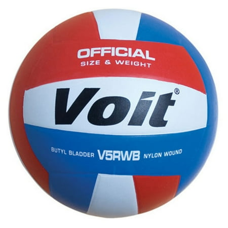 Voit 1272765 V5RWB Official-Size Rubber Volleyball - Walmart.com