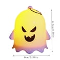3.5 Inch Warm LED Ghost Night Light, Soft Spooky Figurine Lamp, Eye ...