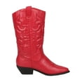 Reno Red Soda Cowboy Western Stitched Boots Women Cowgirl Boots Pointy ...