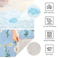 BZSMCE Blue Background Daisy Pattern Pattern 2-Piece Non-Slip Absorbent ...