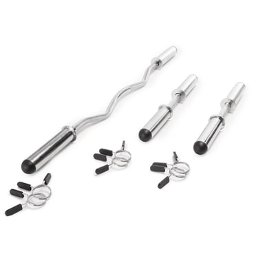 CAP Barbell Chrome 47" Olympic Curl Bar - Walmart.com
