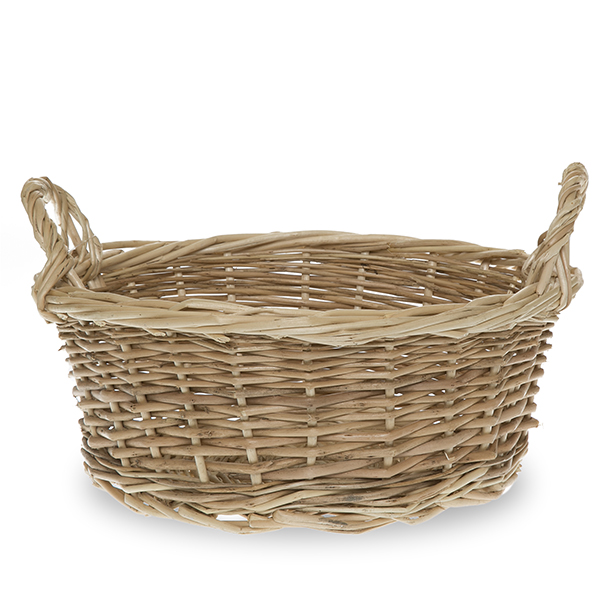 Natural Round Tray Basket - Medium 10in - Walmart.com