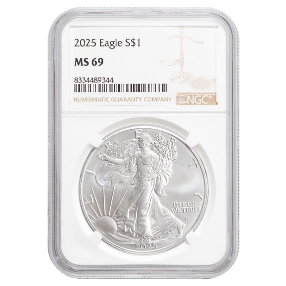 2025 $1 Silver Eagle NGC MS-69 - Walmart.com