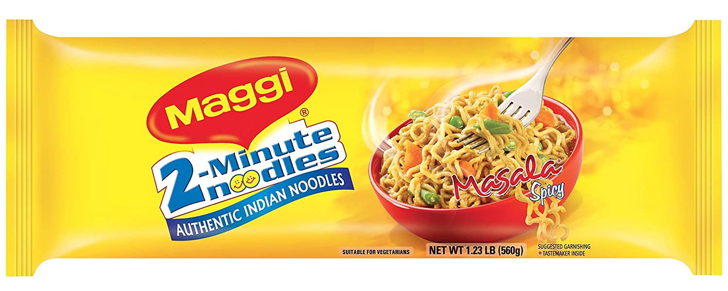 Maggi Masala 2-Minute Noodles India Snack - (560gm) - Walmart.com