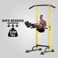 Power Tower Dip Station Pull Up Bar for Gym Adjustable Height Strength ...