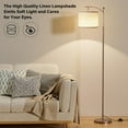60" Floor Lamp with Remote Control and Stepless Dimmable Bulb, Colors ...