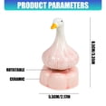 Ceramic Rotating Ducks Figurines Fidgety Toy Garlic Ducks Statues Table ...