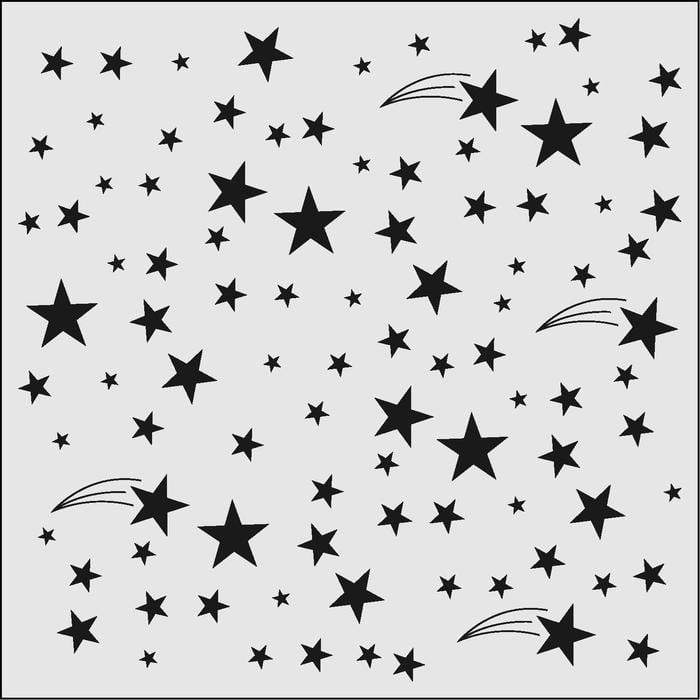 5x5 Stars Space Pattern Stencil - Walmart.com