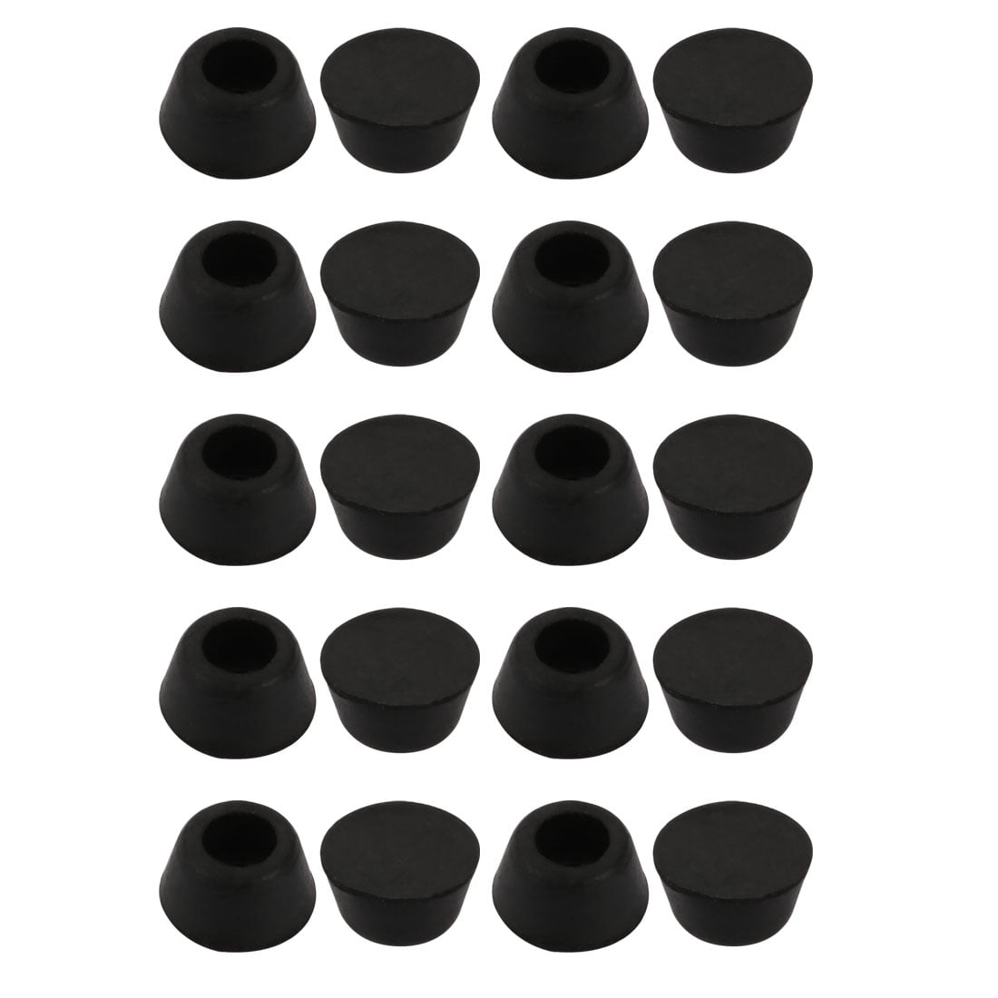 20pcs Desk Chair Round Rubber Leg Cap Floor Protector 6mm Inner ...