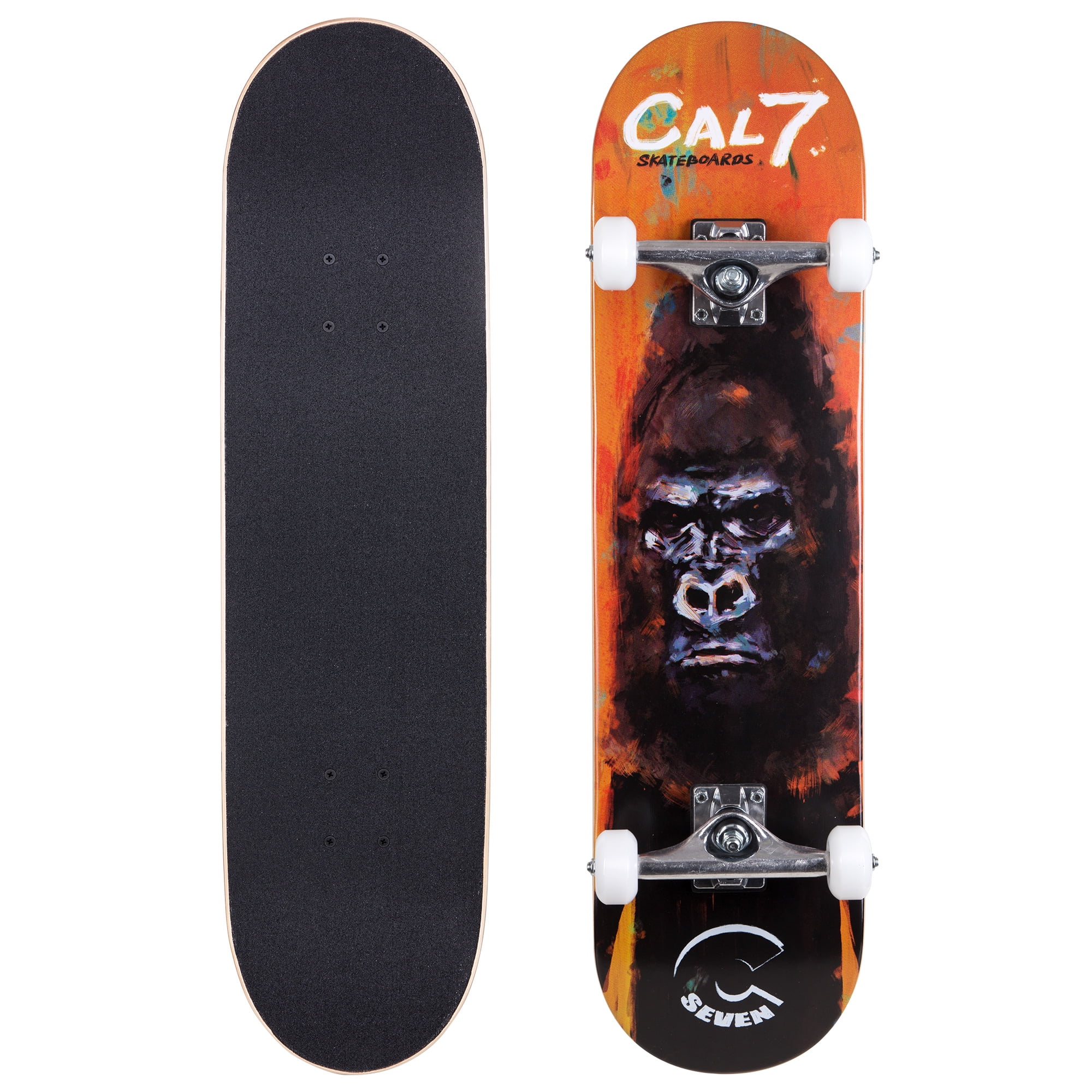 Cal 7 Complete Standard Skateboard 7.5-8-Inch Deck (8" Behemoth ...