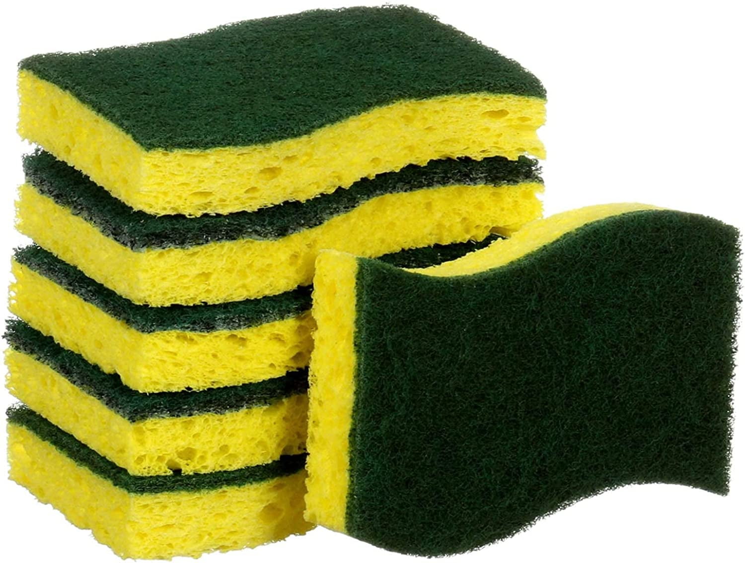 Heavy Duty Scouring Pads, Household Scrubber for Kitchen, Sink, Dish, 6 ...